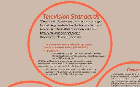 Television Standards by on Prezi