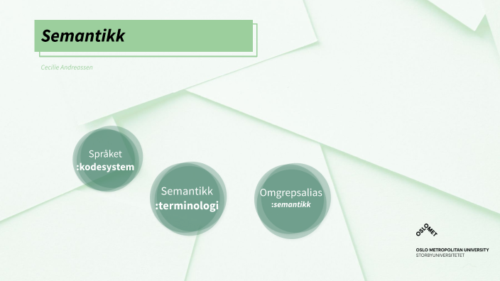 Semantikk by Cecilie Andreassen on Prezi