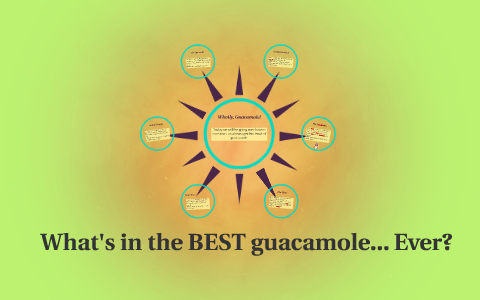 Parts of the perfect Guac by Christine Clemons on Prezi
