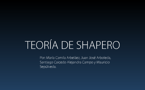 Teoría de Shapero by alejandra campo castro on Prezi
