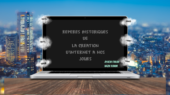 Frise historique de la création d'Internet à nos jours by ranim nazih on Prezi