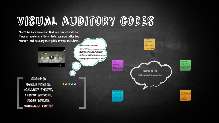 Visual auditory codes by Cassie Parker on Prezi