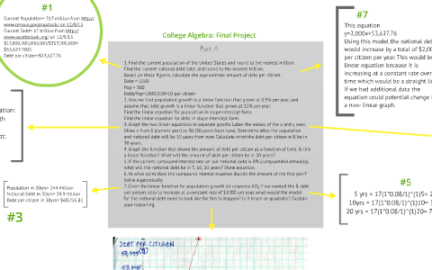 College Algebra: Final Project by Amy Wikoff on Prezi