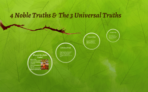 4 Noble Truths & The 3 universal by jared grondin on Prezi