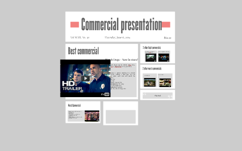 Commercial presentation by on Prezi