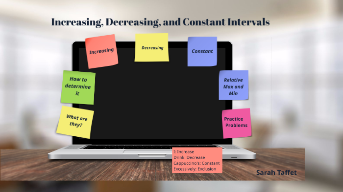 Increasing, decreasing, and constant intervals by Arnisha White on Prezi