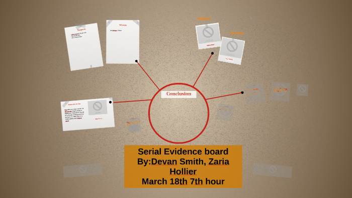 Serial Evidence board by Devan Smith on Prezi