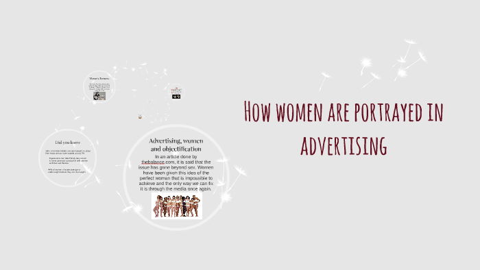 How women are portrayed in advertising by Lindsay May on Prezi
