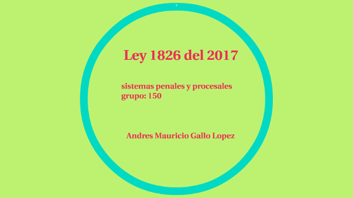Ley 1826 del 2017 by paula andrea granados cruz on Prezi
