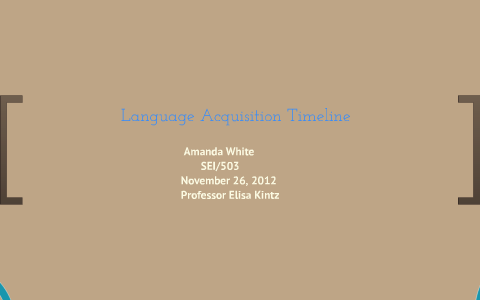 Language Acquisition Timeline by Amanda White on Prezi