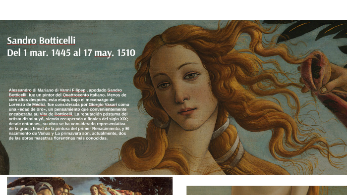 Sandro Botticelli by Juan Escobar on Prezi