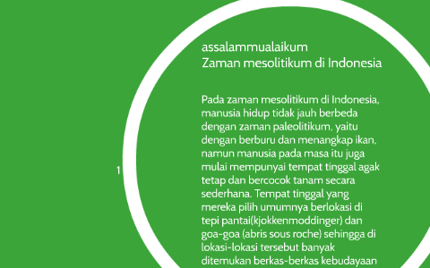 Zaman mesolitikum di Indonesia by ilham maulana on Prezi