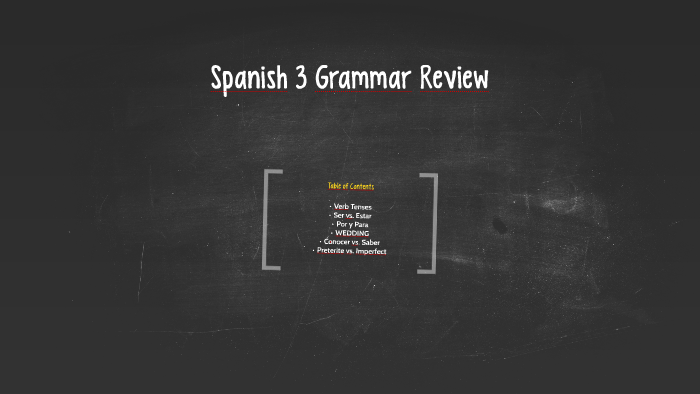 Spanish 3 Grammar Review by Sammi Seifert on Prezi