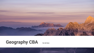 Geography CBA by Lily Ryan on Prezi Design