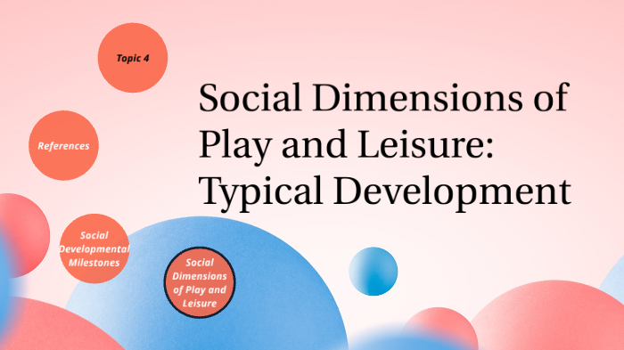 Typical Development of the Social Dimensions of Play and Leisure by ...