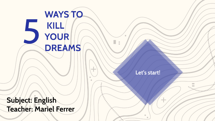 5 WAYS TO KILL YOUR DREAMS by Rocío M on Prezi