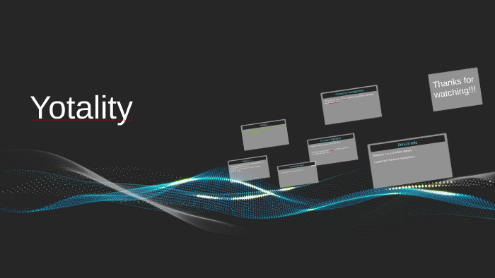 Yotality by christopher annear on Prezi