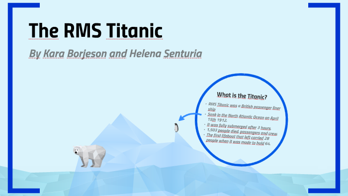 The RMS Titanic by on Prezi