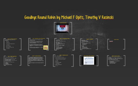 Goodbye Round Robin by Kristina Whitmore on Prezi