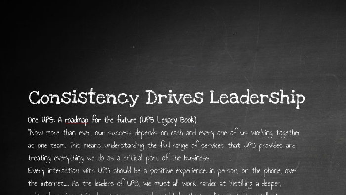 Consistency Drives Leadership by Latasha Griffin on Prezi