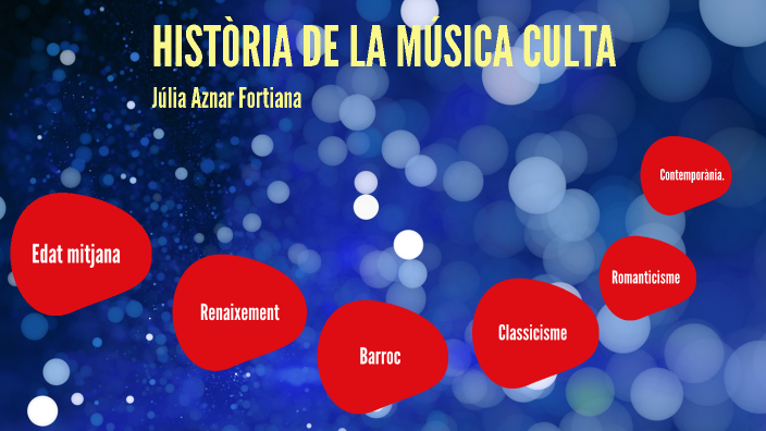 Història de la música culta by Júlia Aznar Fortiana on Prezi