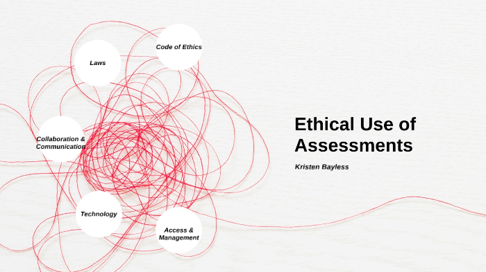 Ethical Use of Assessment by Kristen Bayless on Prezi