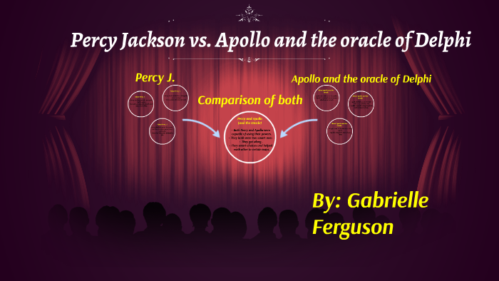Percy Jackson vs. Apollo and the oracle of Delphi by gabrielle ferguson ...