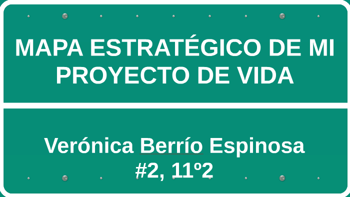 MAPA ESTRATÉGICO DE MI PROYECTO DE VIDA by Veronica Berrio Espinosa on ...
