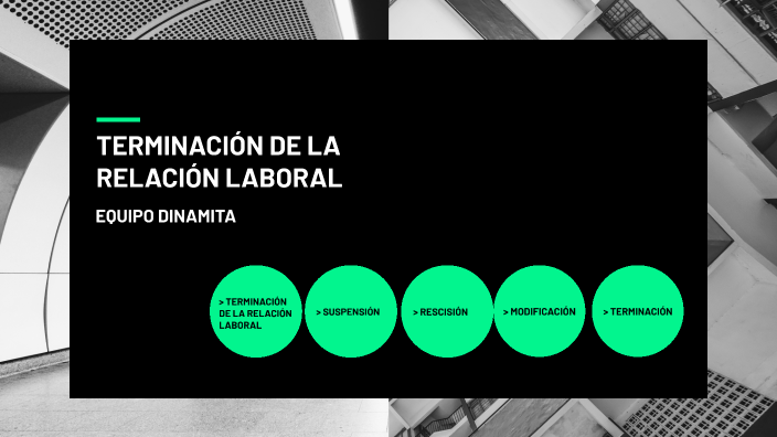Terminación de la relación laboral by Team Best Oficial on Prezi