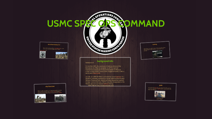USMC SPEC OPS COMMAND by Jeremy Hagan on Prezi