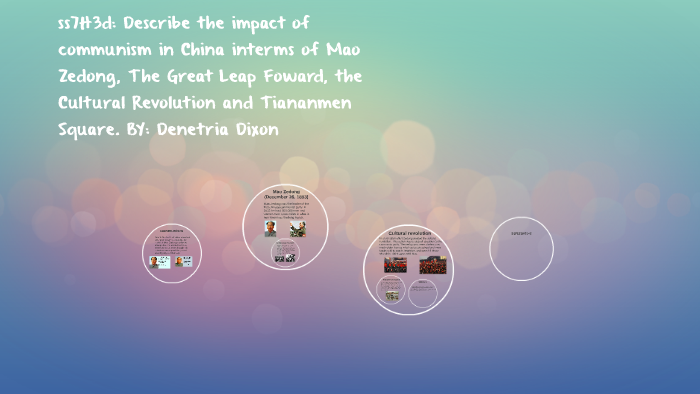 SS7H3d: Describe the impact of communism in China interms of by ...