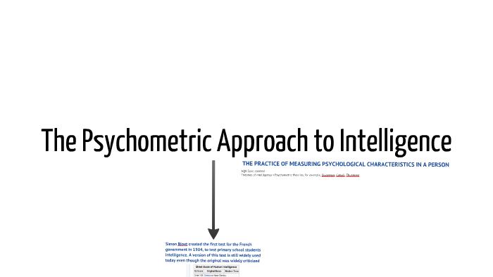 Psychometric approach to intelligence by Matthew Kilfoyle on Prezi
