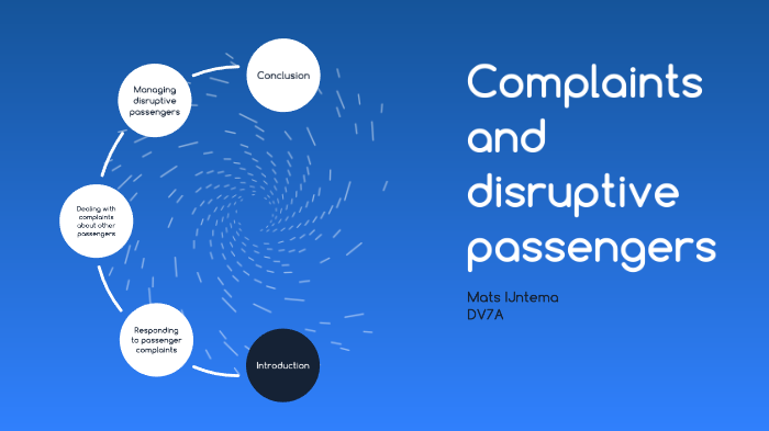 Complaints and disruptive passengers by Mats IJntema on Prezi