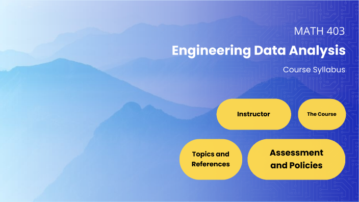 Engineering Data Analysis Syllabus By Rodolfo Sotto