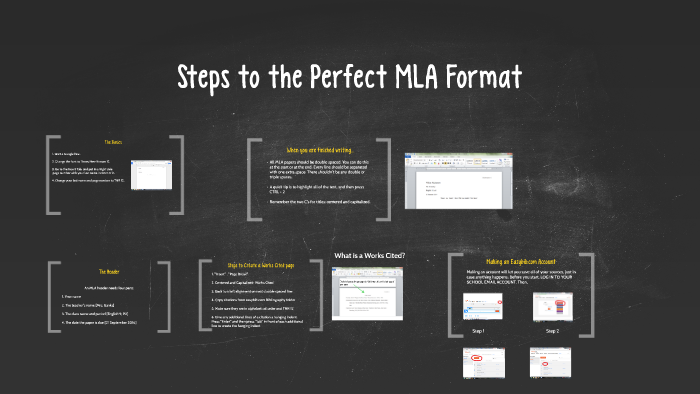 Steps to the Perfect MLA Format by Amy Banks on Prezi