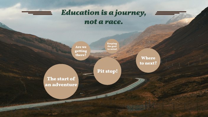 Education is a journey, not a race. by Alexander Peterson on Prezi