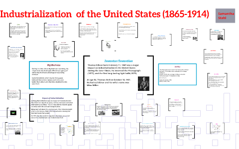 Industrialization of the United States (1865-1914) by samantha stahl on ...