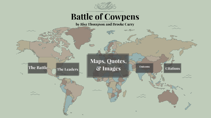 Battle of Cowpens by Risa Thompson and Brooke Curry by Brooke Curry on ...