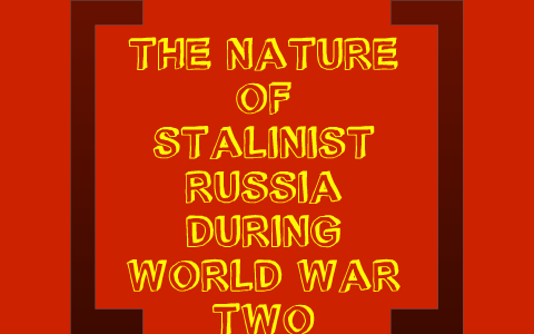 Individuals in History: Joseph Stalin The Nature of Stalinist Russia ...