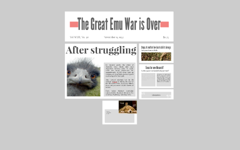 The Great Emu War by rebecca kath on Prezi