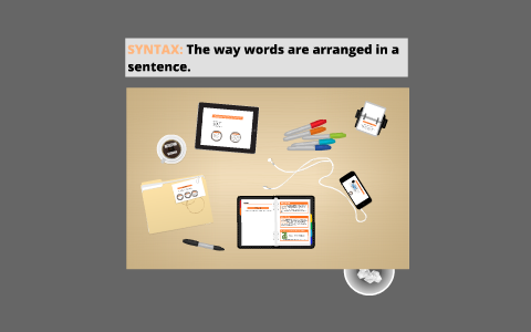 SYNTAX: The way words are arranged in a sentence. by Jackie Randall on ...