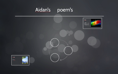 Aidan's poem's by Cori Adams on Prezi