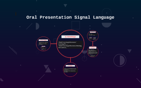 Oral Presentation Signal Language by georgina fang on Prezi