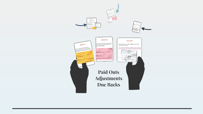 Paid Outs, Adjustments, Due Backs by Westin Austin Domain on Prezi