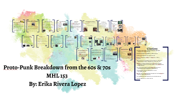 Proto-Punk Breakdown from the 60s & 70s by Erika Rivera Social Media on ...