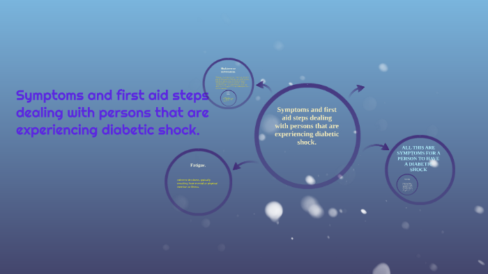 Symptoms and first aid steps dealing with persons that are experiencing ...