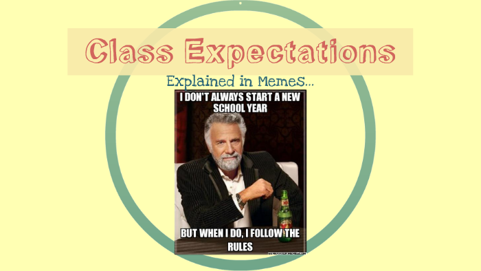Class Expectations in Memes by Denise Abbe on Prezi