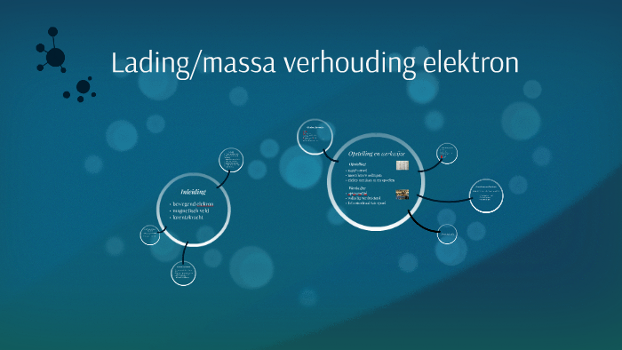 Lading/massa verhouding elektron by Carmen te Riele on Prezi