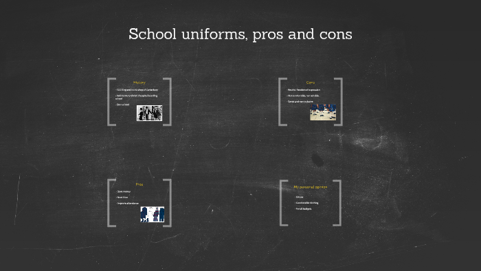School uniforms, pros and cons by Aitana AR on Prezi