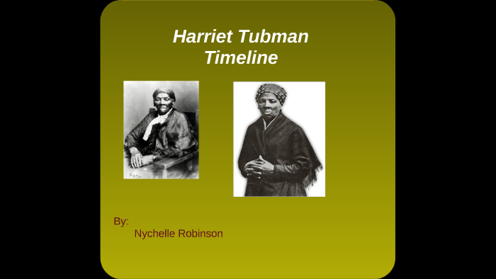 Harriet Tubman Timeline by nychelle robinson on Prezi